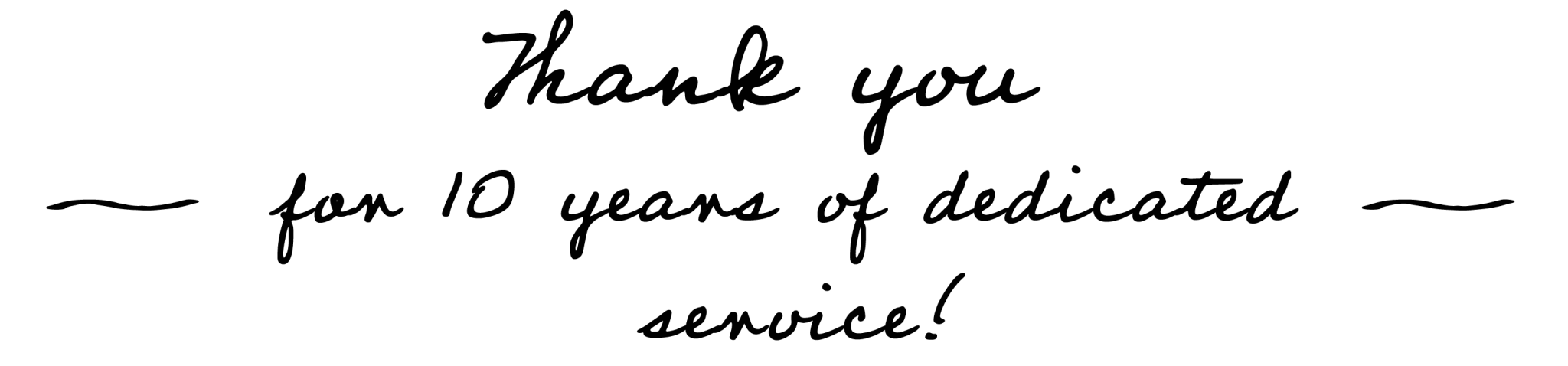 Congratulations on 10 years service! - Welcome to Protector Fire Services